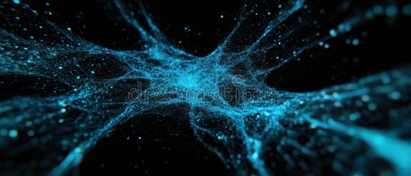 Dynamic Spark Particle Simulation with Realistic Physics on a Black Background Stock ...