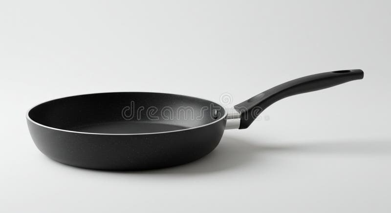 Frying Pan Mockup on White Background Stock Illustration - Illustration ...