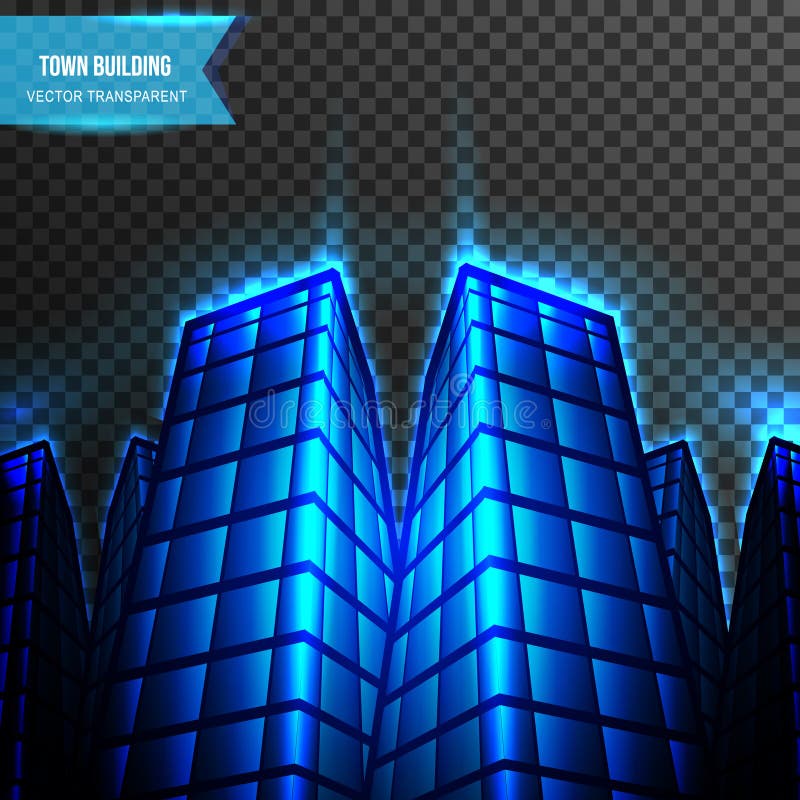 Realistic Smart City. Town Building Stock Image - Image of element ...