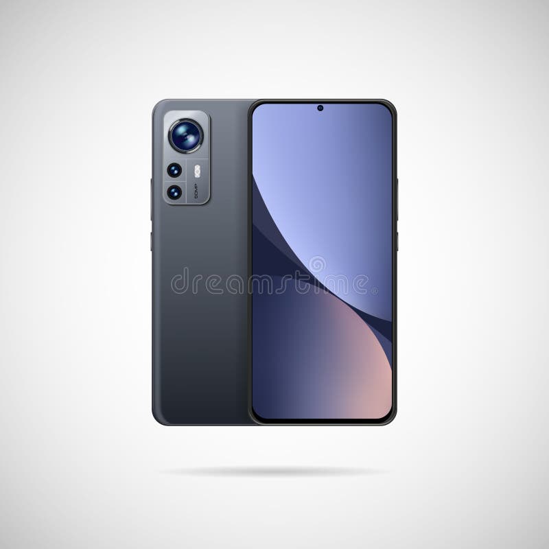 Realistic Smartphone with Back Illustration. Stock Illustration ...