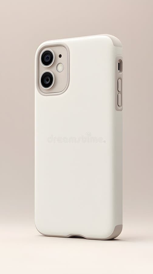 Realistic Smartphone Back Mockup for Creative Use Stock Illustration ...