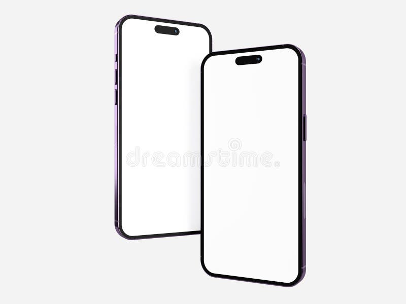 Realistic Smartphone Display, Device Screen Template for Infographics ...