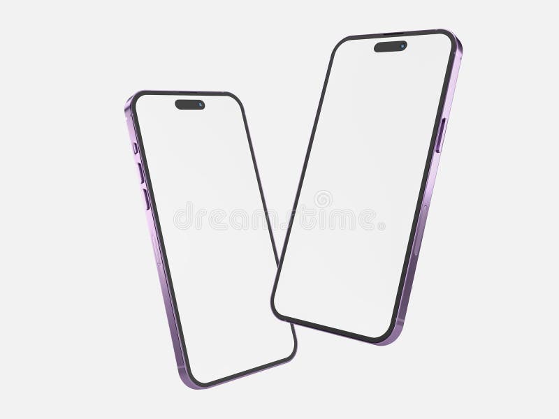 Realistic Smartphone Display, Device Screen Template for Infographics ...