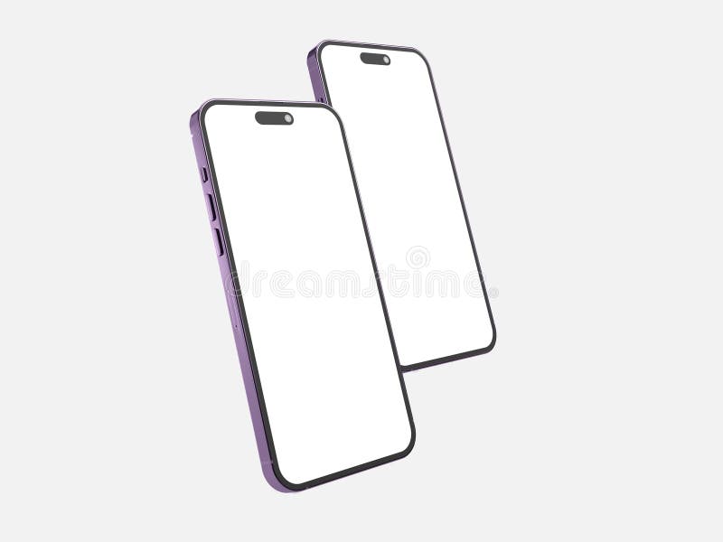 Realistic Smartphone Display, Device Screen Template for Infographics ...