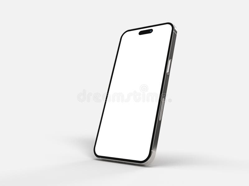 Realistic Smartphone Display, Device Screen Template for Infographics ...