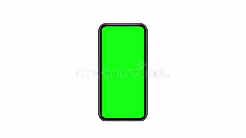 Realistic Smartphone with Empty Screen on Transparent Background. Stock ...