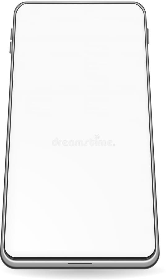 Realistic Smartphone Mockup with Blank White Screen is Perfect for ...