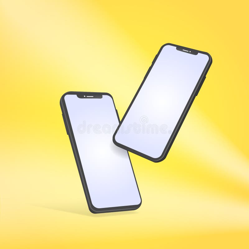 Realistic Smartphone Mockup. Device UI UX Mockup for Presentation ...