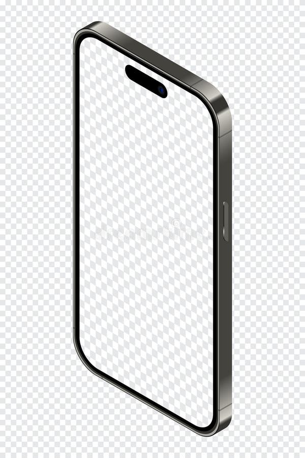 Realistic Smartphone Mockup. Isometric Smartphone Set. 3d Mobile Phones ...