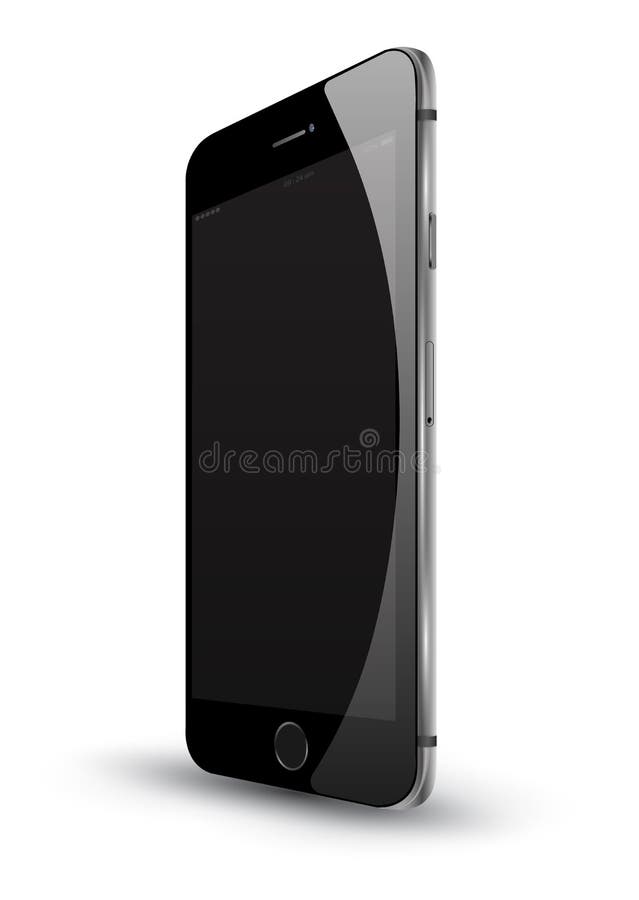 New Smartphone Perspective Realistic Mockup. Stock Vector ...