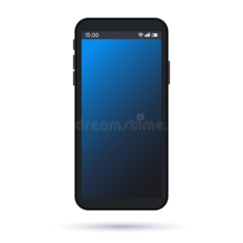 Realistic Smartphone Screen Page Layout with Place for Your Text ...