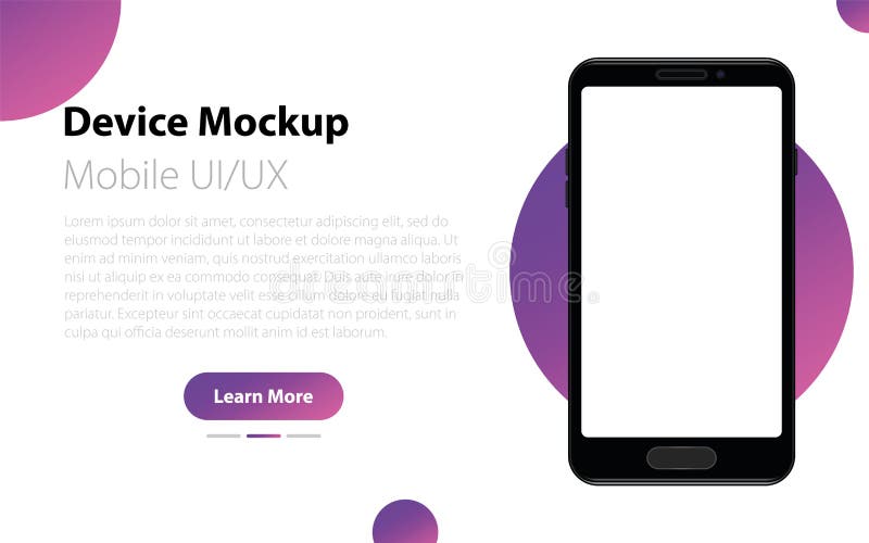 Realistic Smartphone Template Mockup for User Experience Presentation ...