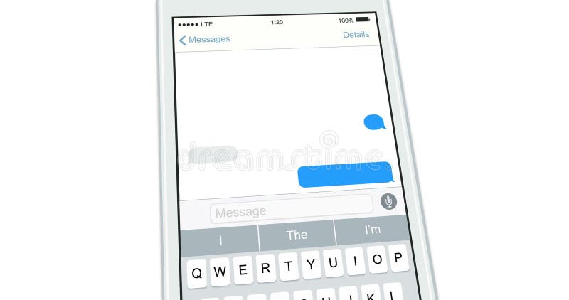 Realistic Smartphone with Empty Screen. Stock Video - Video of phone ...