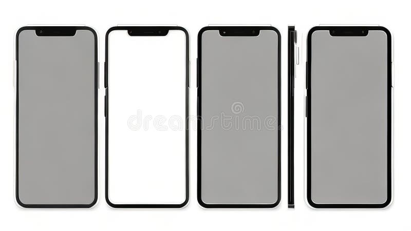 Realistic Smartphones Mockup for Your Creative Designs. Stock ...