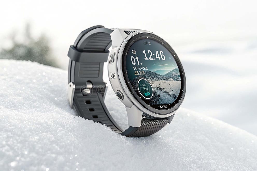 Realistic Smartwatch White Background. Smartwatch Realistic Isolated on ...