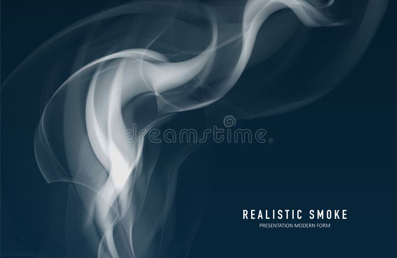 Realistic smoke background stock vector. Illustration of curve - 264868943