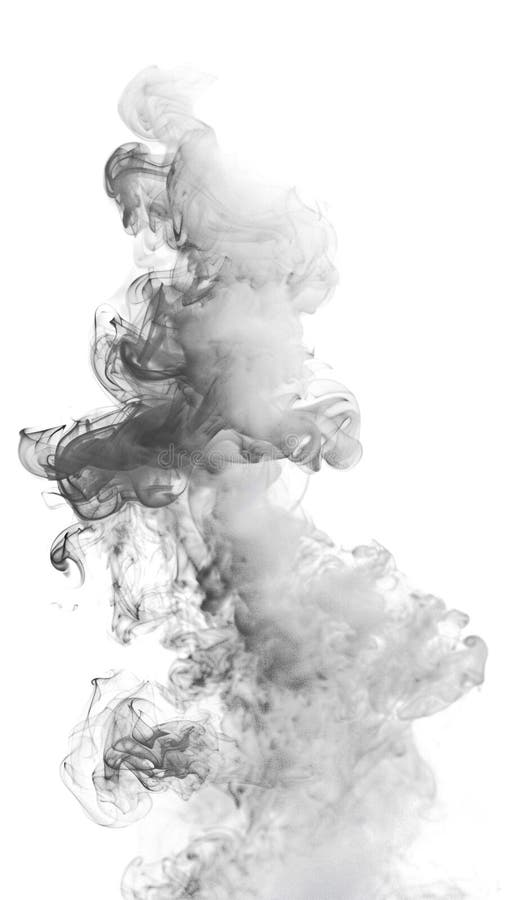 Realistic Smoke Effect on Transparent Background Stock Illustration ...