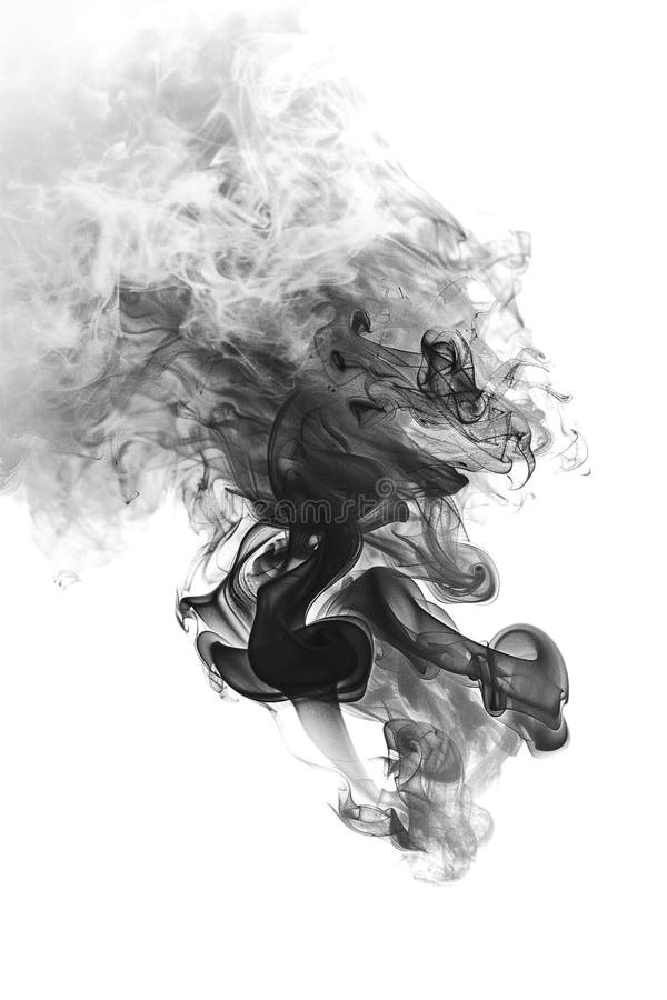 Realistic Smoke Effect on Transparent Background Stock Illustration ...