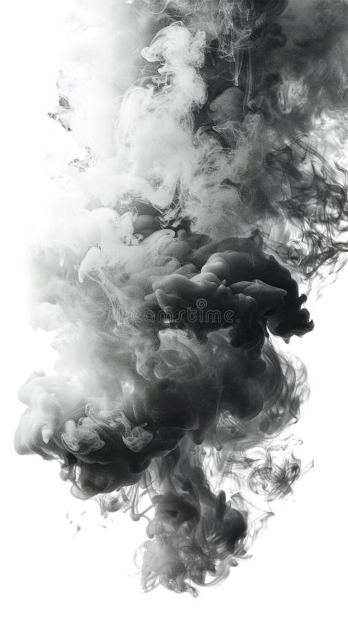 Realistic Smoke Effect on Transparent Background Stock Illustration ...