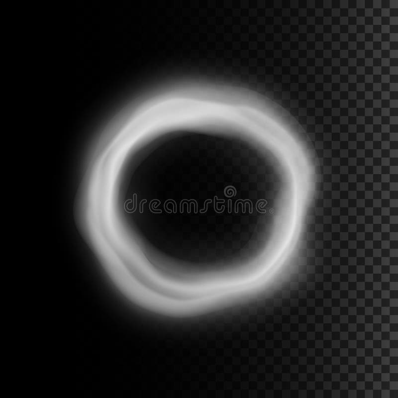 Realistic Smoke Ring Vector Illustration Stock Vector - Illustration of ...
