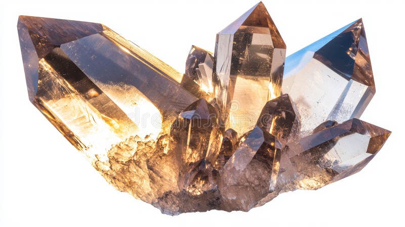 Realistic Smoky Quartz Crystals with Phantom Patterns for Design and ...