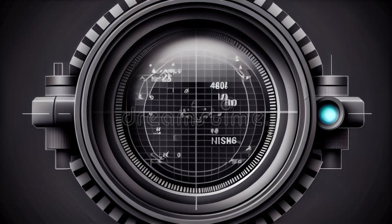 Realistic Sniper Sight with Measuring Marks Isolated. Generative AI ...