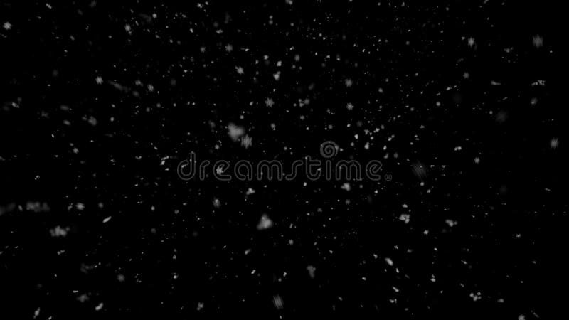 Realistic Snow Fall and Snowflakes Animation with Seamless Loop Stock ...