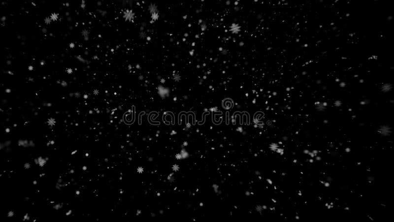 Realistic Snow Fall and Snowflakes Animation with Seamless Loop Stock ...