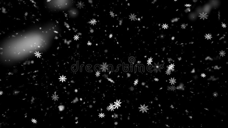 Realistic Snow Fall and Snowflakes Animation with Seamless Loop Stock ...