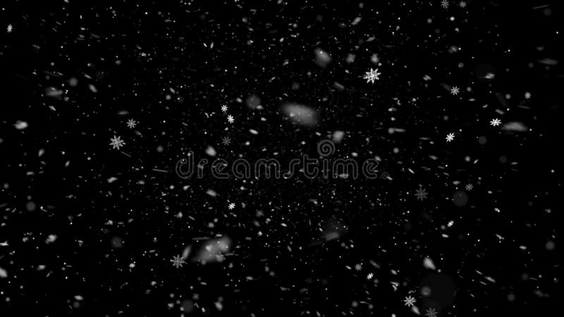 Realistic Snow Fall and Snowflakes Animation with Seamless Loop Stock ...