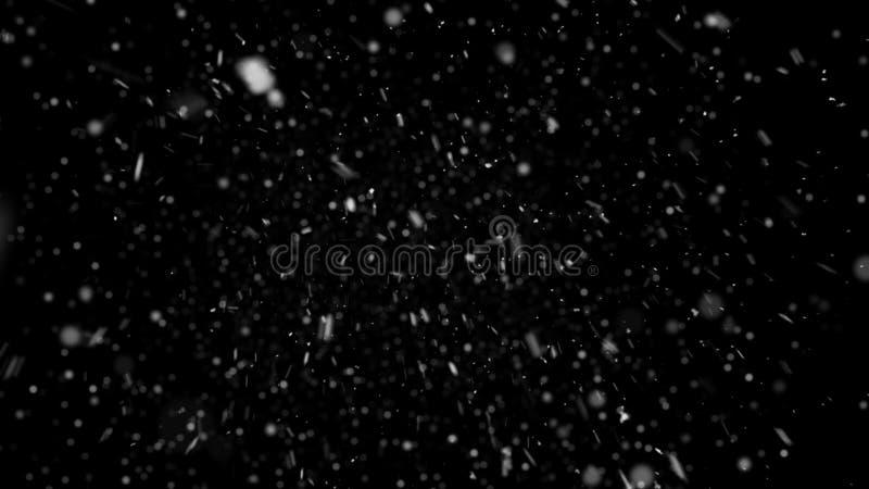 Realistic Snow Fall and Snowflakes Animation with Seamless Loop Stock ...