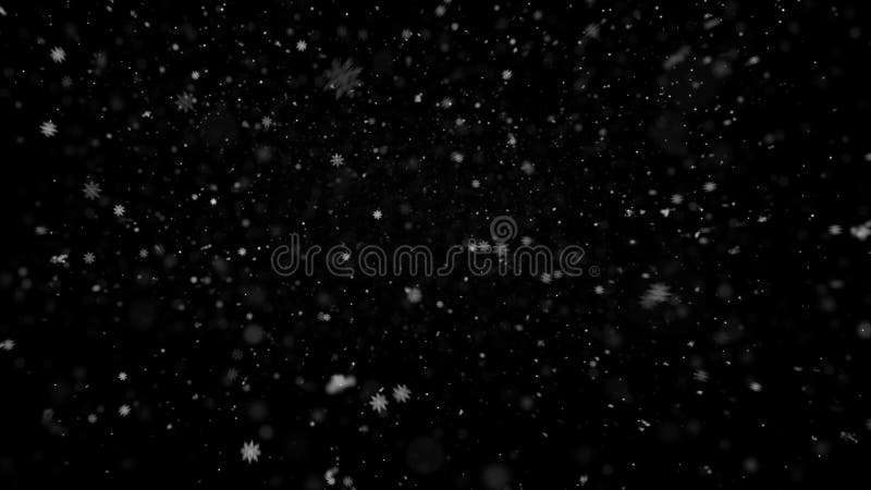 Realistic Snow Fall and Snowflakes Animation with Seamless Loop Stock ...