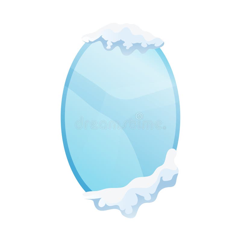 Realistic Snow Frame Icon stock vector. Illustration of design - 231018608