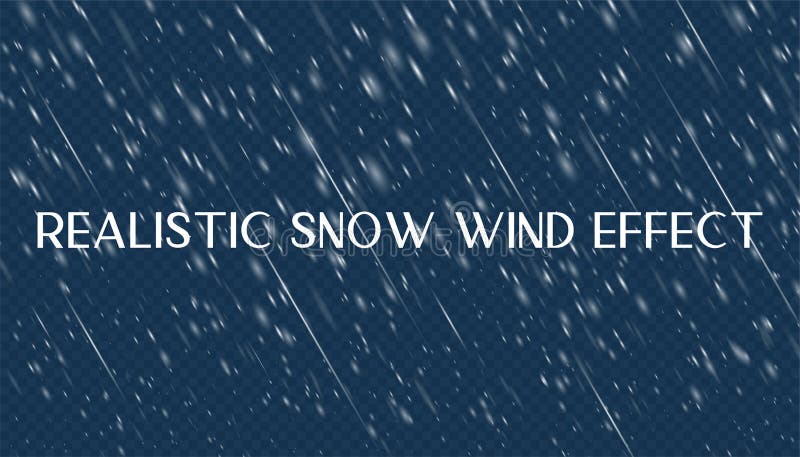 Realistic Snow Wind Effect for Photo Editing. Snowstorm Sky Overlay ...