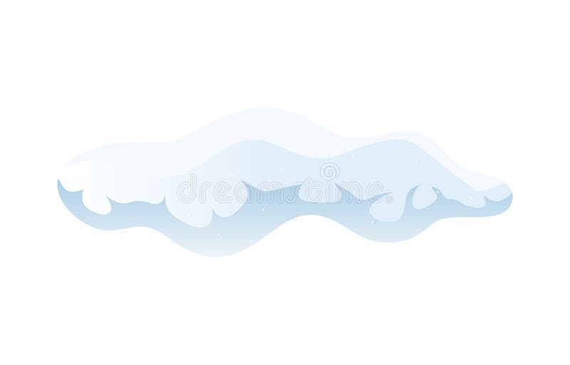 Realistic Snowdrift Illustration Stock Vector - Illustration of icicle ...