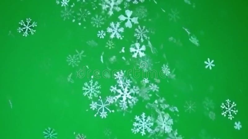 Realistic Snowfall on Green Screen Isolated Winter Effect Stock Video ...
