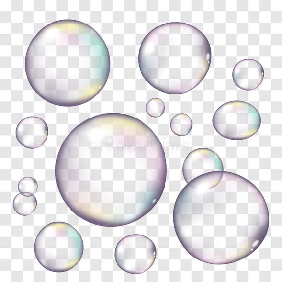Realistic Bubbles Transparent Background Stock Illustrations – 10,985 ...