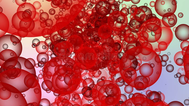 Realistic Soap Red Color Bubbles with Colored Background Stock ...