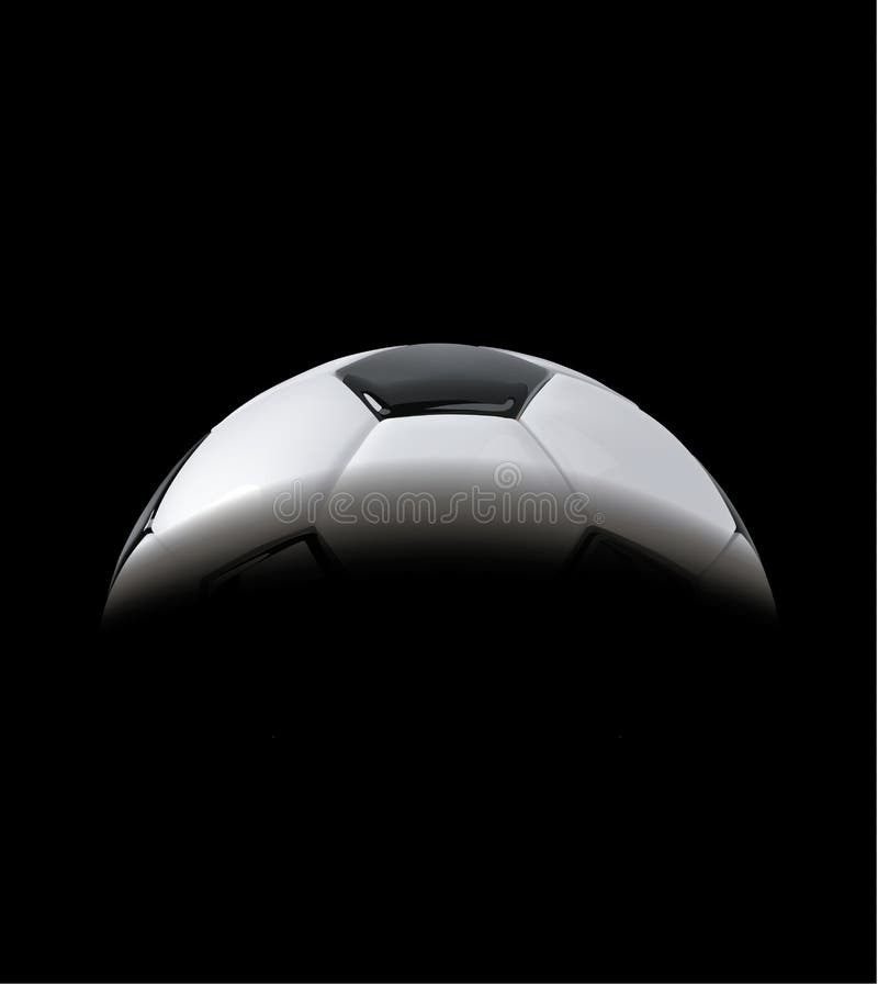Realistic Soccer Ball or Football Ball in Shadow. 3d Style Vector Ball ...