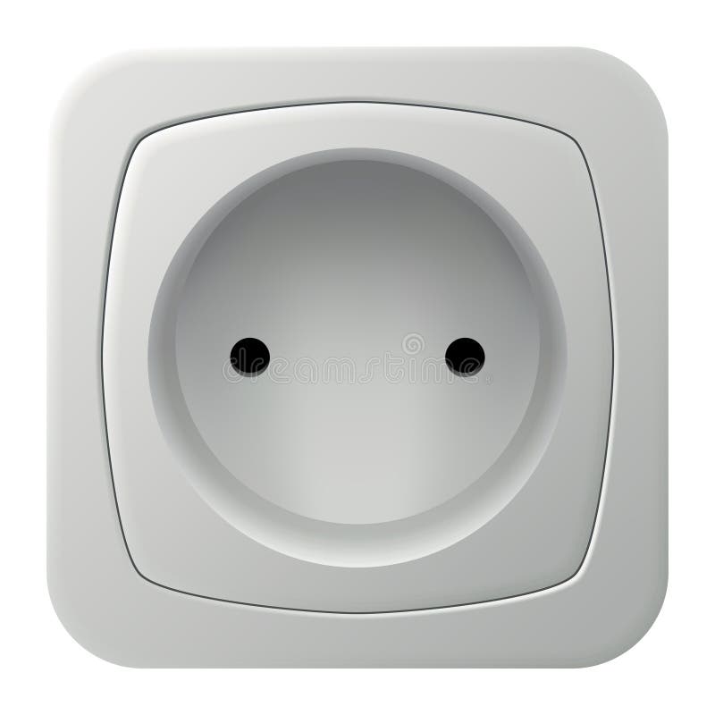 Realistic Socket and Plug. AC Power Connector, American and European ...