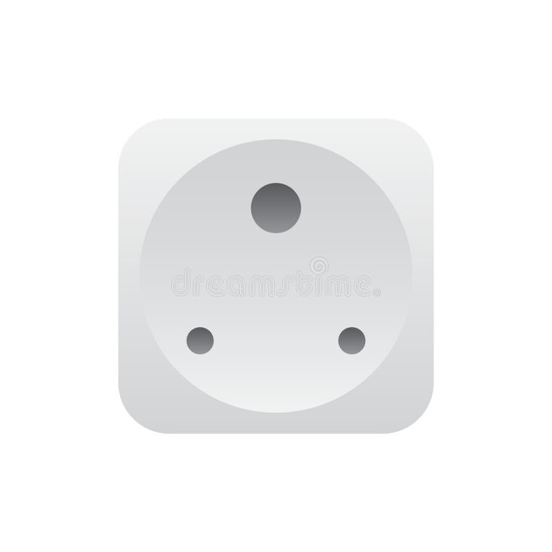 Realistic Socket Outlet Icon, Vector Stock Vector - Illustration of ...