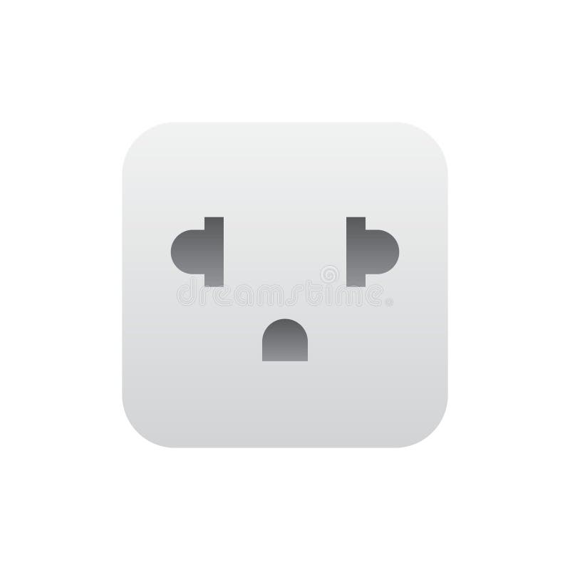 Realistic Socket Outlet Icon, Vector Stock Vector - Illustration of ...