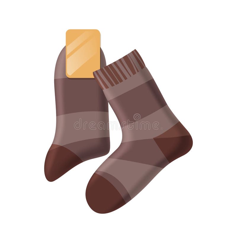 Realistic Socks Illustration Stock Vector - Illustration of accessories ...