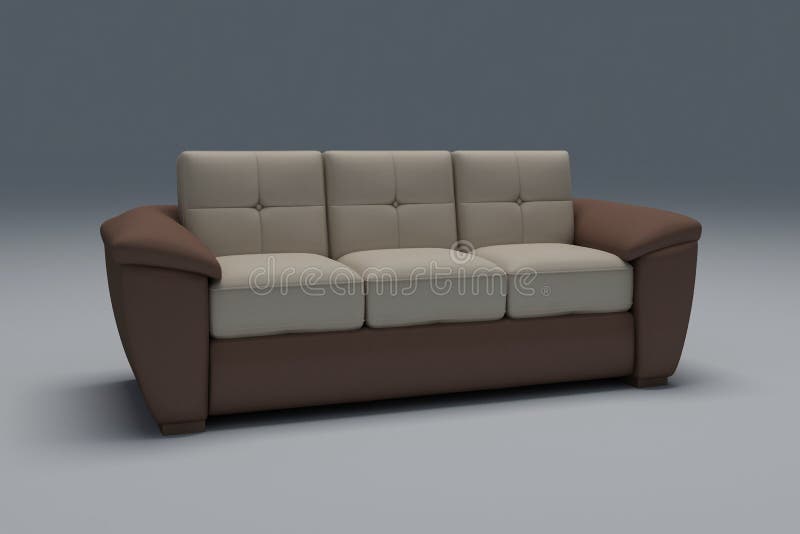 Realistic sofa stock illustration. Illustration of realistic - 21388658