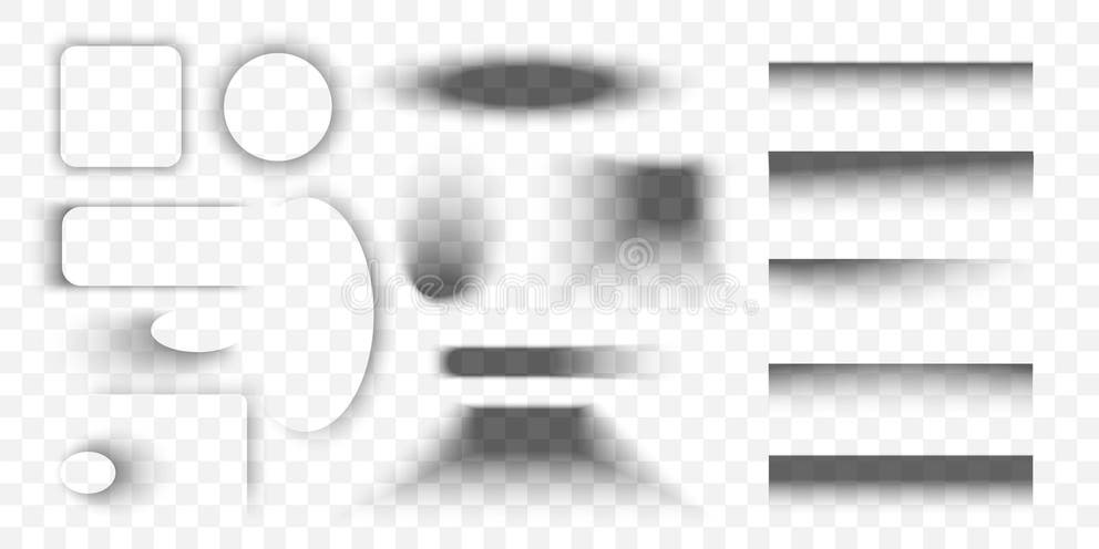 Realistic Soft Shadows for UI Elements, Buttons, Cards, and Shapes on ...