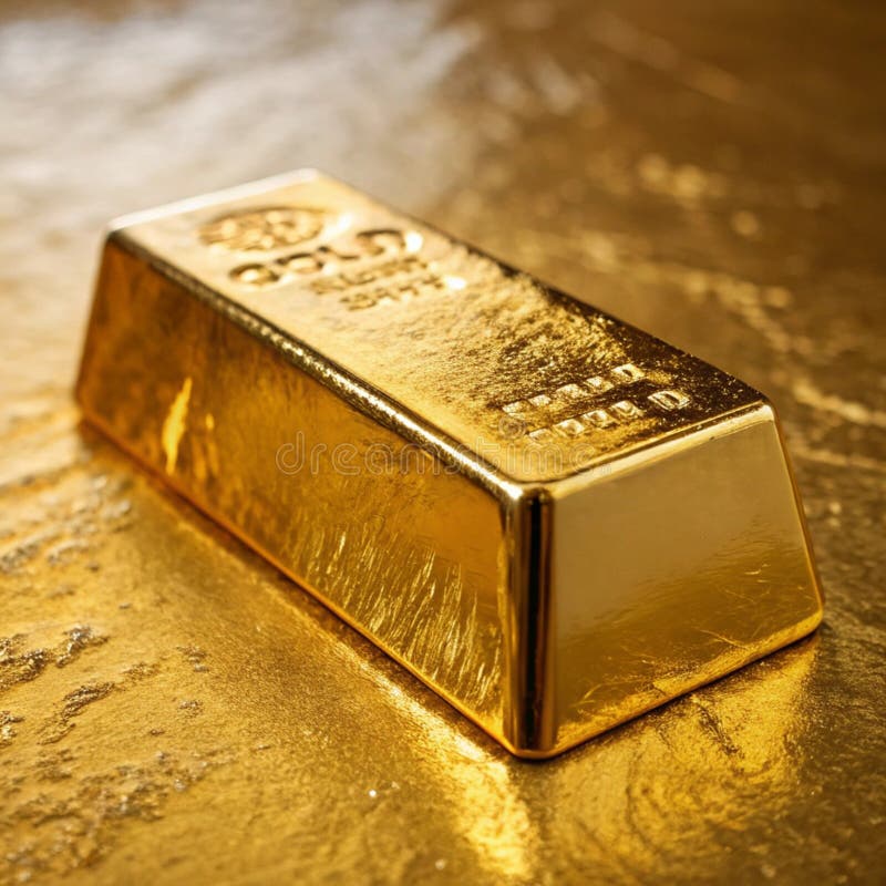 Realistic Solid Gold Background Stock Illustration - Illustration of ...