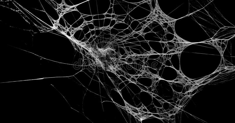 Realistic Spider S Web Black Background Stock Illustration ...