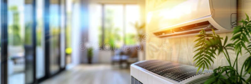 Realistic Split System Ac Mockup for Home and Office Climate Control ...