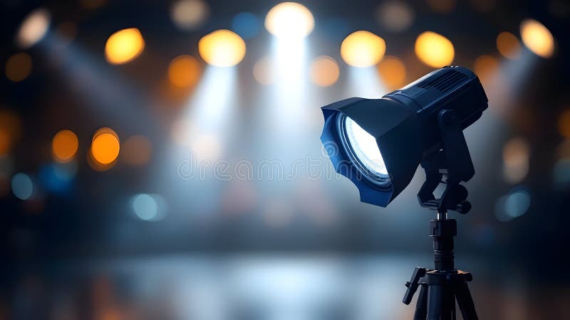Realistic Spotlight Blur Abstract Background with Different Lights ...