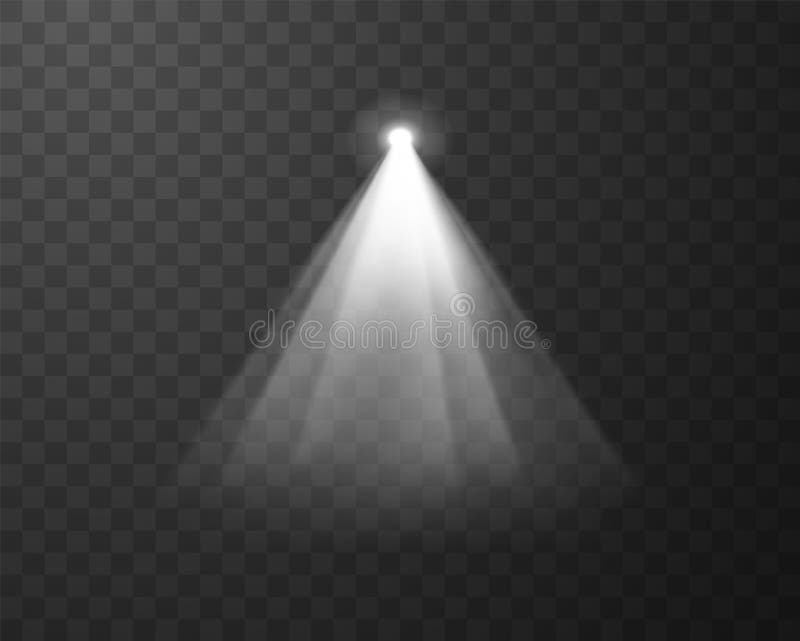 Spotlight Effect with Light Beam Vector Illustration Stock Vector ...